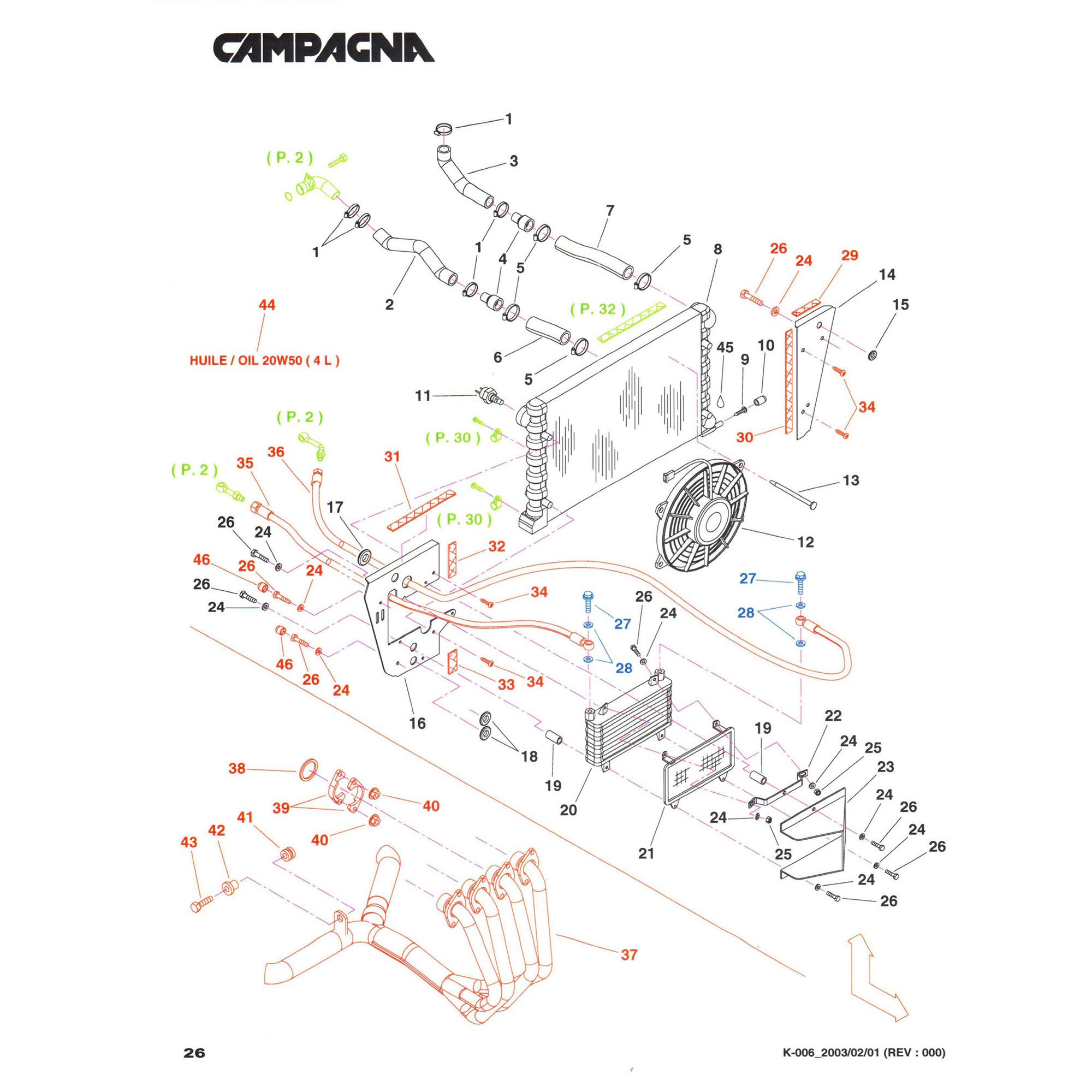 RADIATOR AND HEADERS
